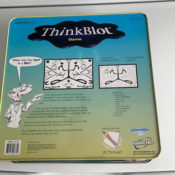 from the creator of pictionary | Games | Thinkblot Game What Can You ...